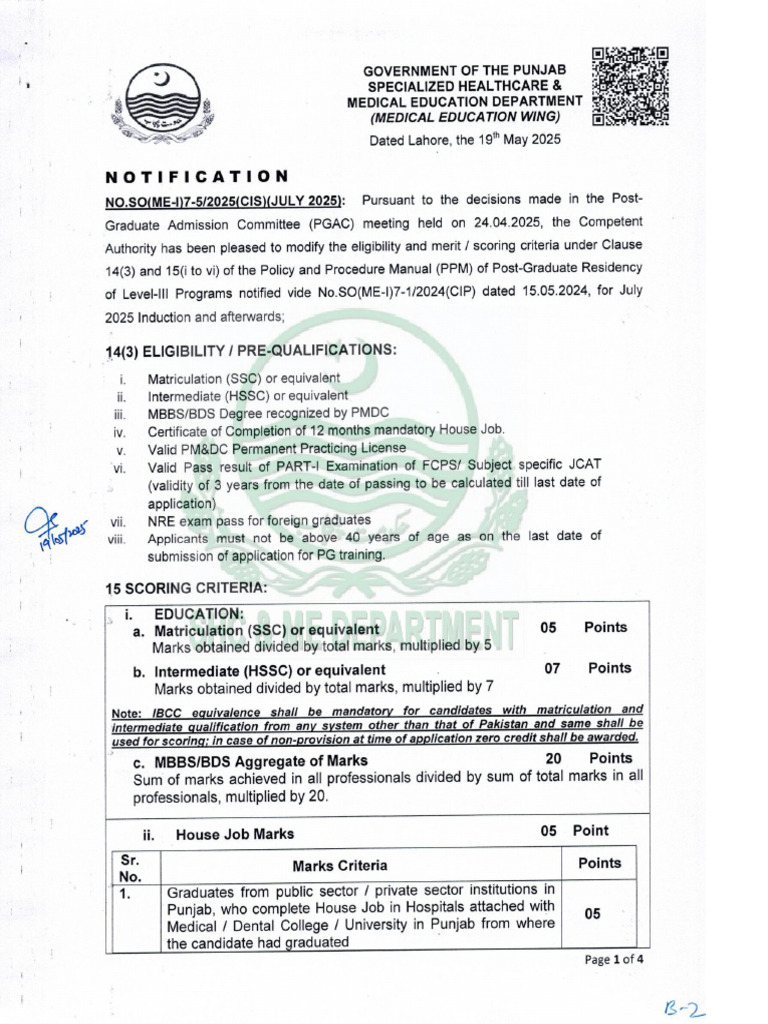 FCPS Scoring Criteria | PDF