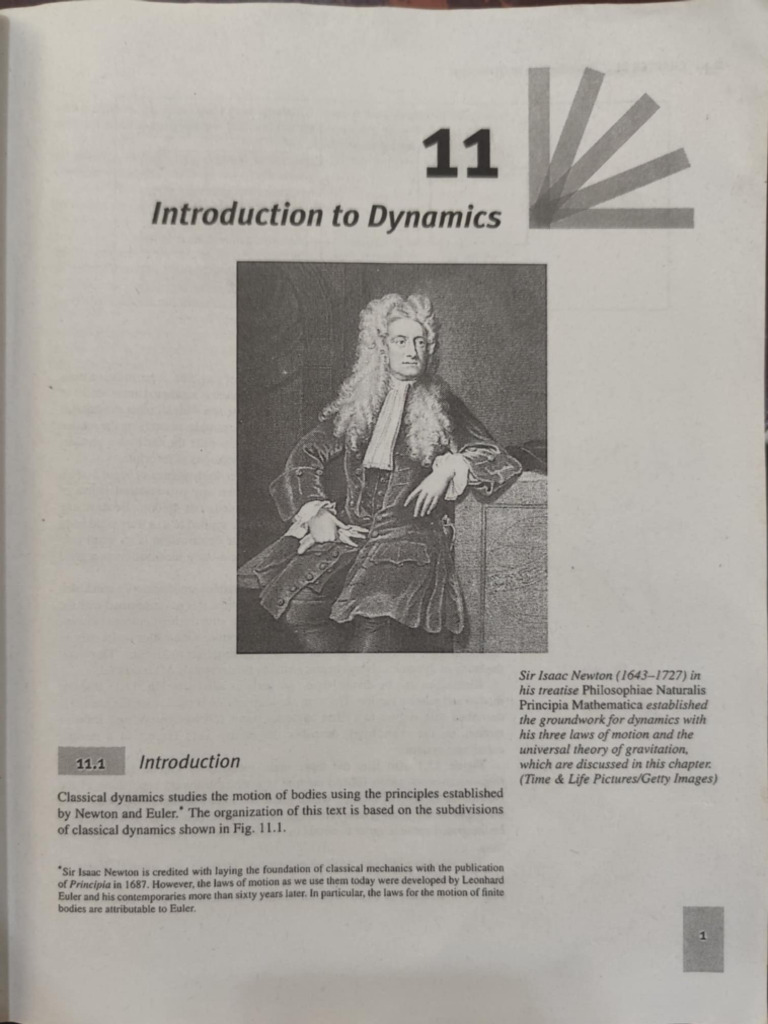 Chapter 1 Dynamics | PDF