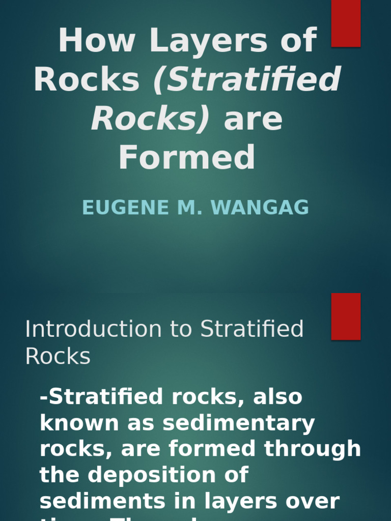 Stratified Rocks Formation Presentation | PDF