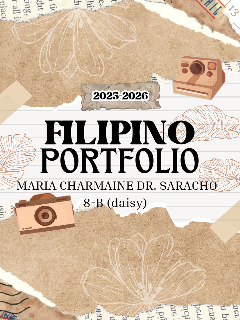 Brown and Beige Vintage Creative Portfolio Cover A4 Document - 20250622 ...