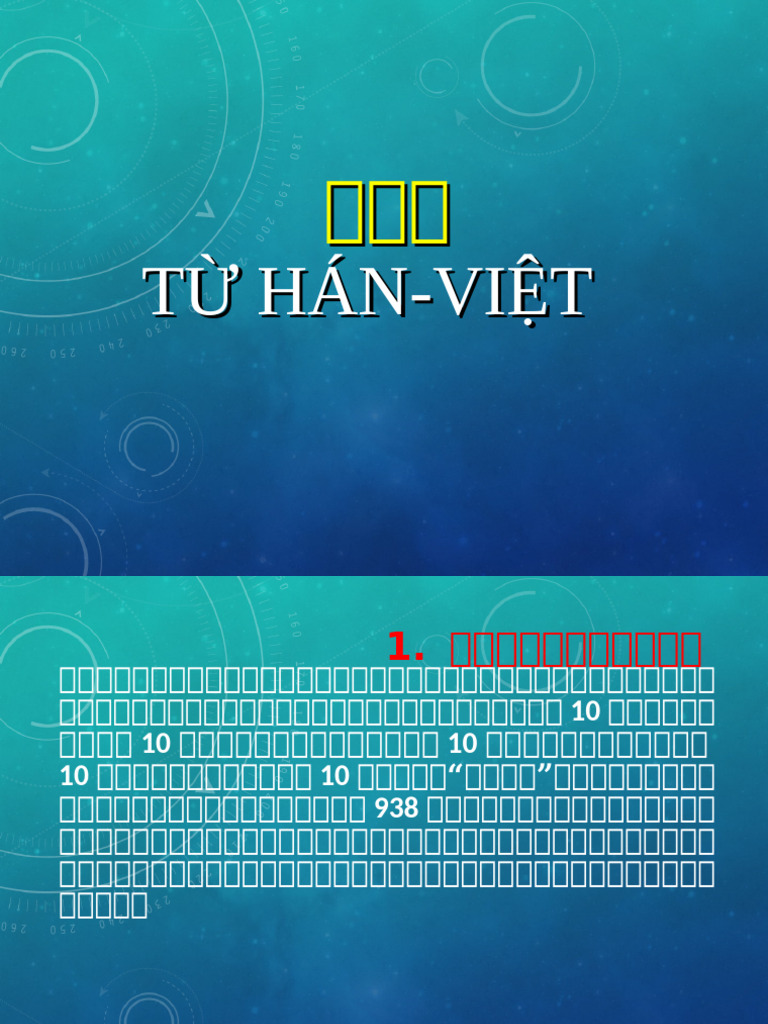 Bài 1-T Han Viet | PDF