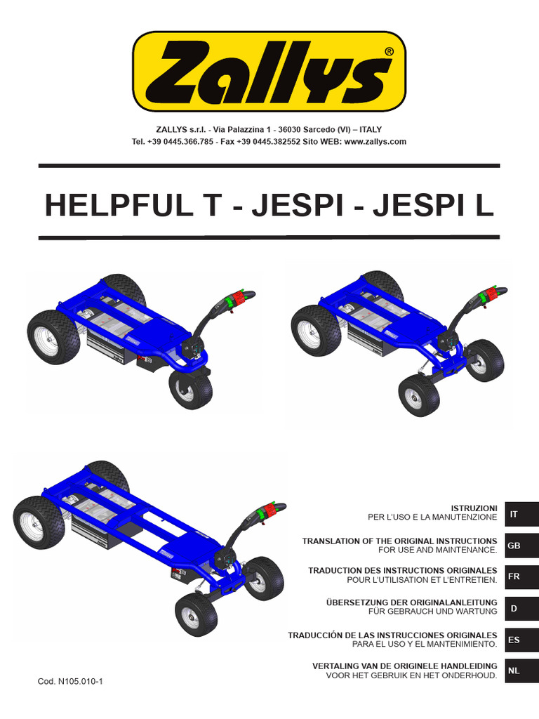 Jespi L User Manual Translation | PDF | Battery Charger | Risk
