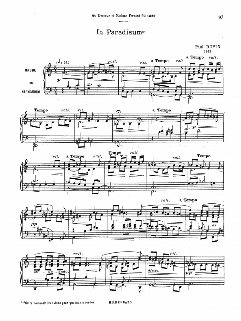Dubois - in Paradisum | PDF