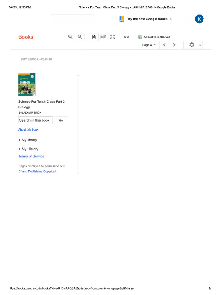 Bio Class 10 S Chand | PDF