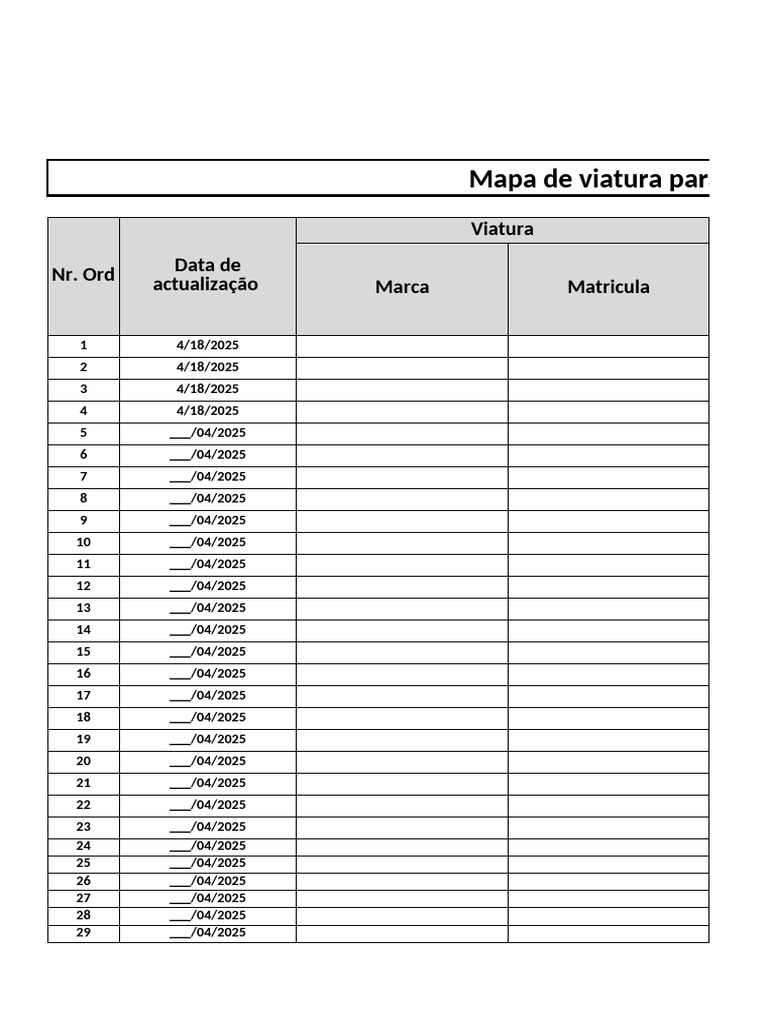 Mapa de Viaturas Nampula VF | PDF