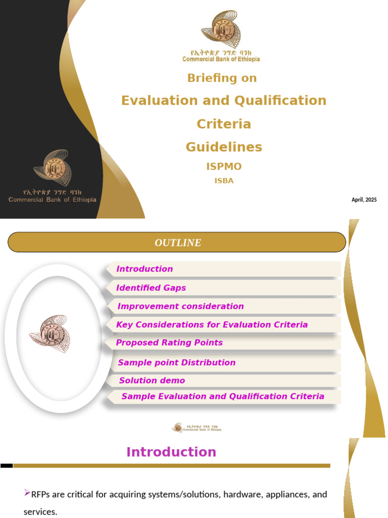 9.2.4 Evaluation & Qualification Criteria Guideline | PDF | Evaluation | Usability