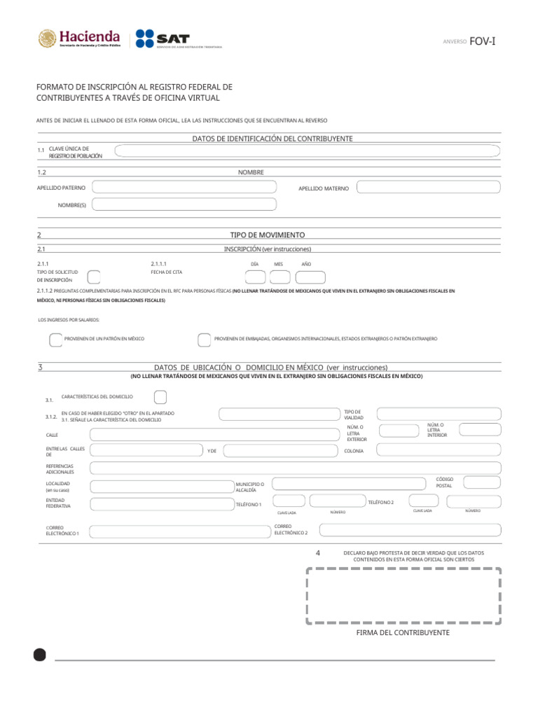 FOV Inscripcion | PDF | México