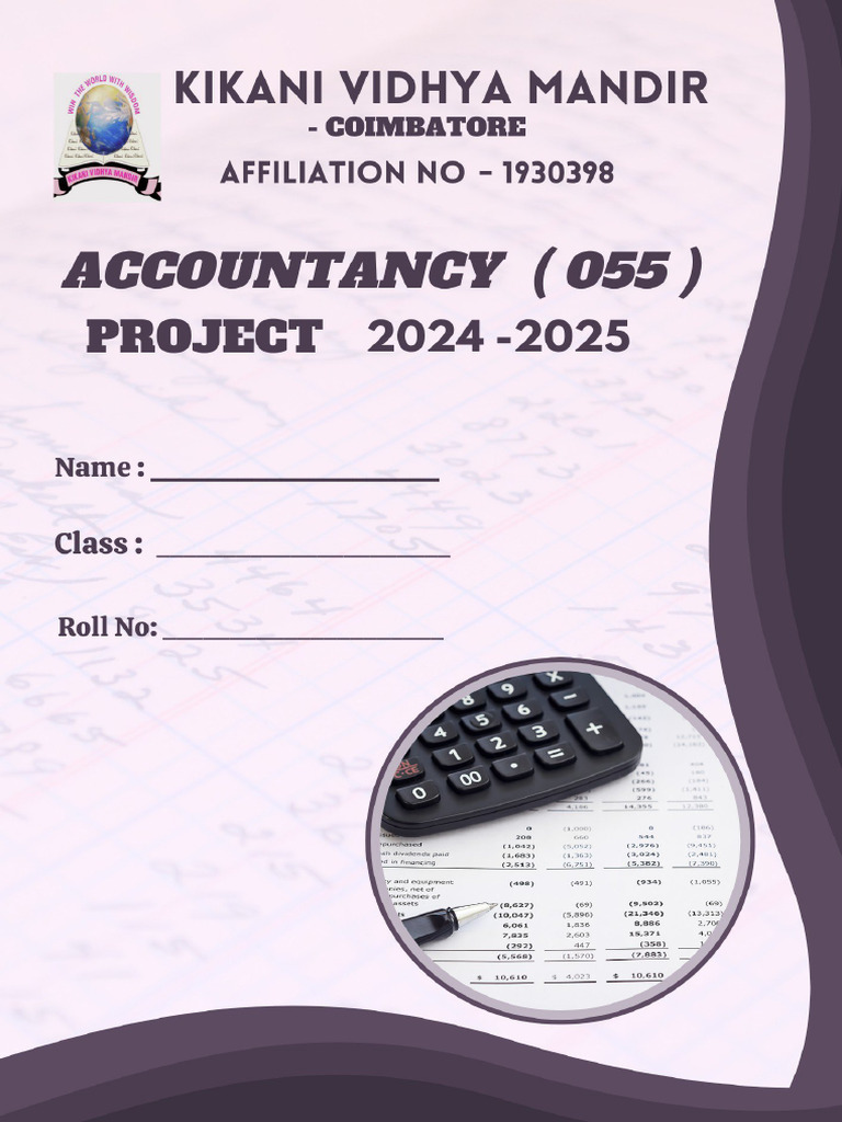 Accounts Cover Pages | PDF