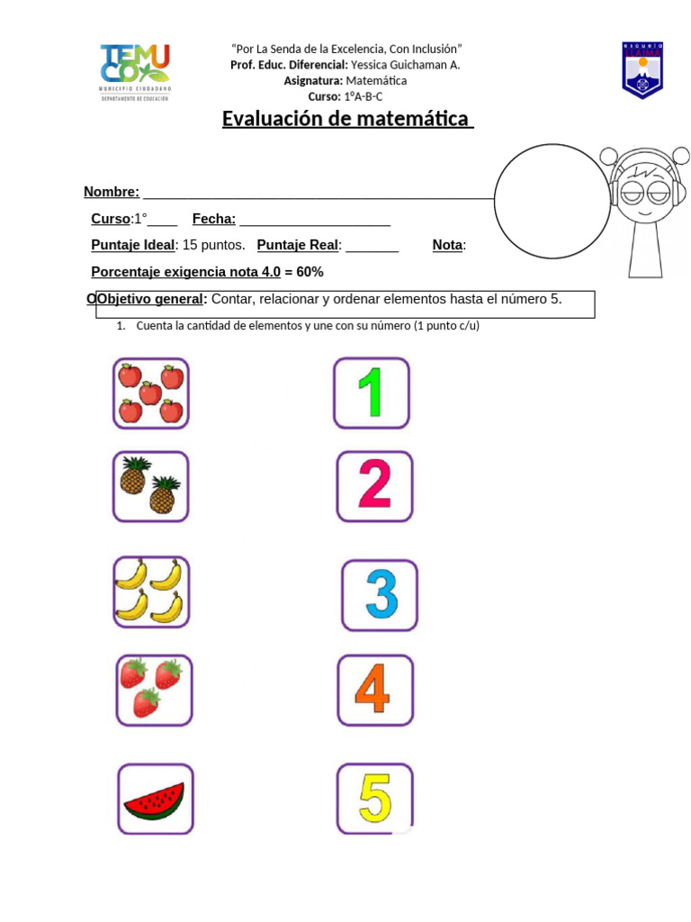 Ev. Mat Primera | PDF