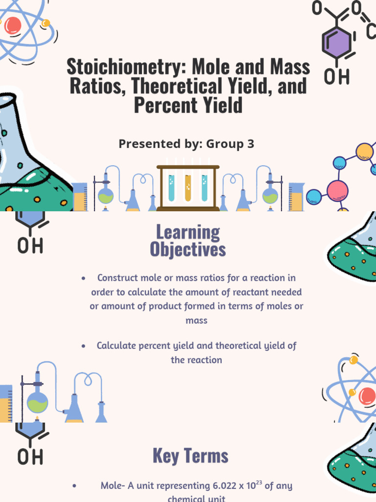 Group 3 Presentation Chem | PDF | Stoichiometry | Mole (Unit)