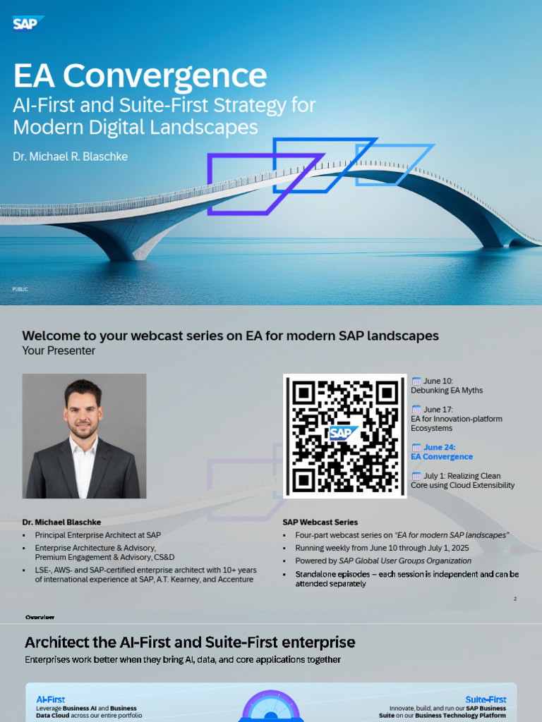 Move To Cloud ERP Part 3 EA Convergence | PDF | Enterprise Architecture | Artificial Intelligence