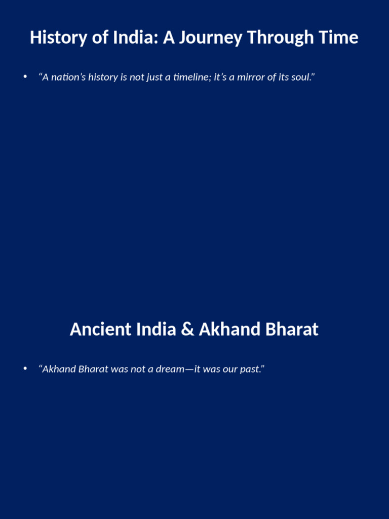 India’s Historical Journey Explained | PDF