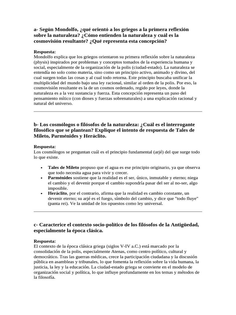 Guia de Estudio Mod 2 Filosofia Respuestas | PDF | Platón | Aristóteles
