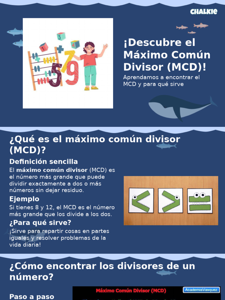 Máximo Común Divisor | PDF | Matemáticas | Aritmética