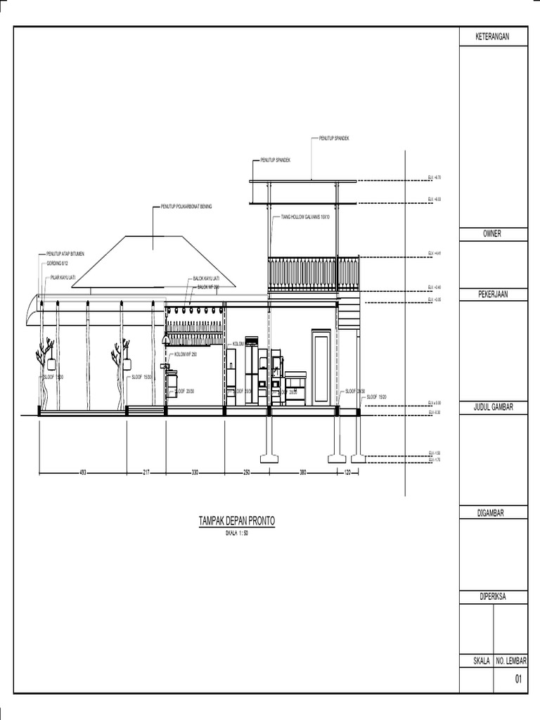 Gambar Kerja Kumbia, Pronto, Ice Cream-Model | PDF