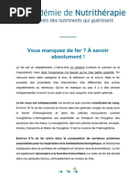 Trifer Fol : Indications et Posologie | PDF | Anémie | Grossesse
