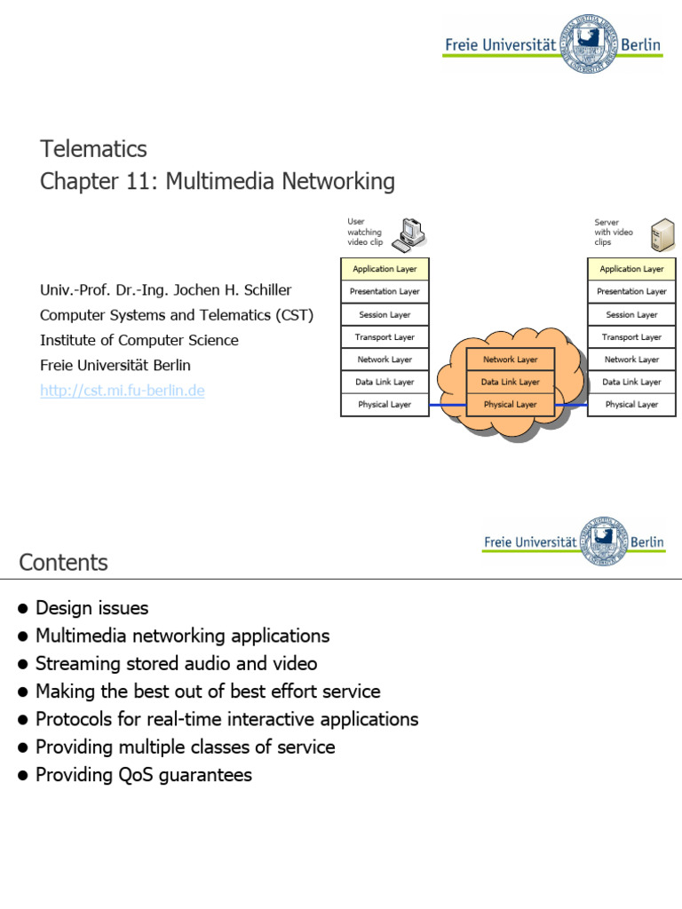 11 Multimedia-Networking | PDF | Computer Network | Quality Of Service