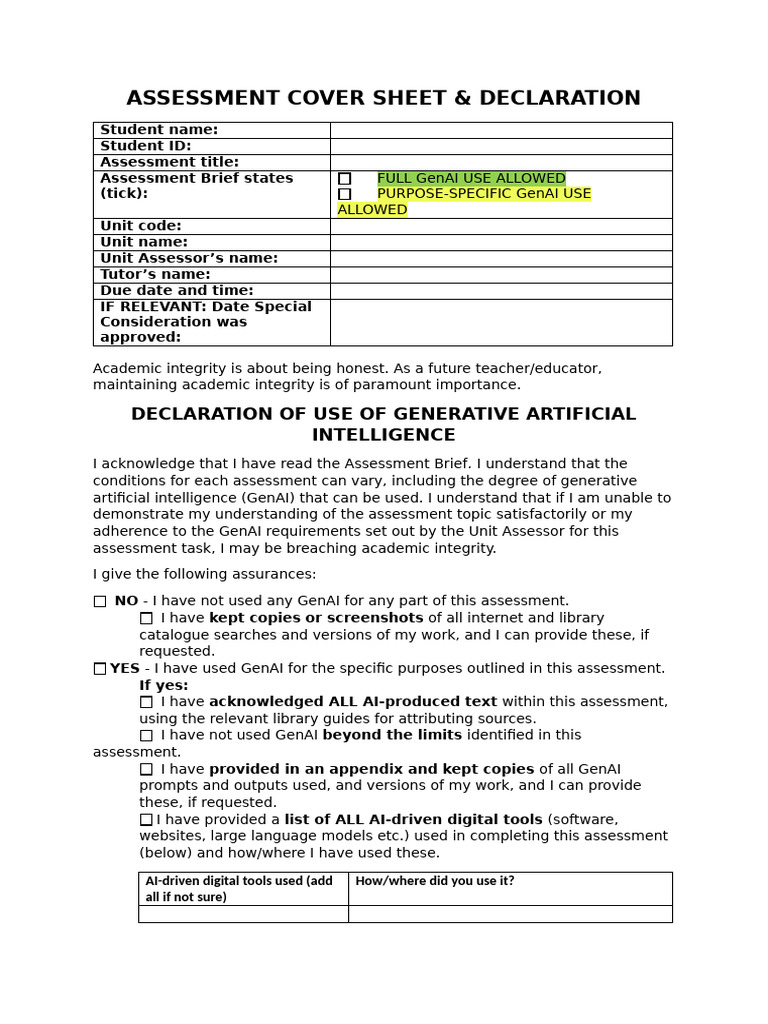 Assessment 2 Template | PDF