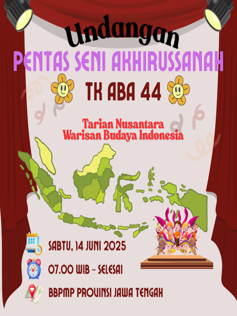 Merah Putih Ilustrasi Pentas Seni Sekolah Instagram Post - 20250528 ...