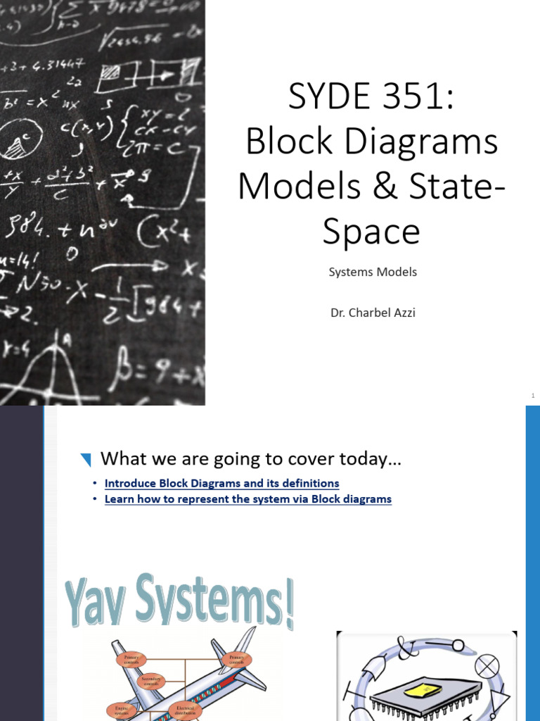Block Diagrams in SYDE 351 | PDF | Matrix (Mathematics) | Mathematics