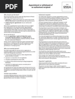 Form 956A: Authorised Recipient Appointment | PDF | Travel Visa