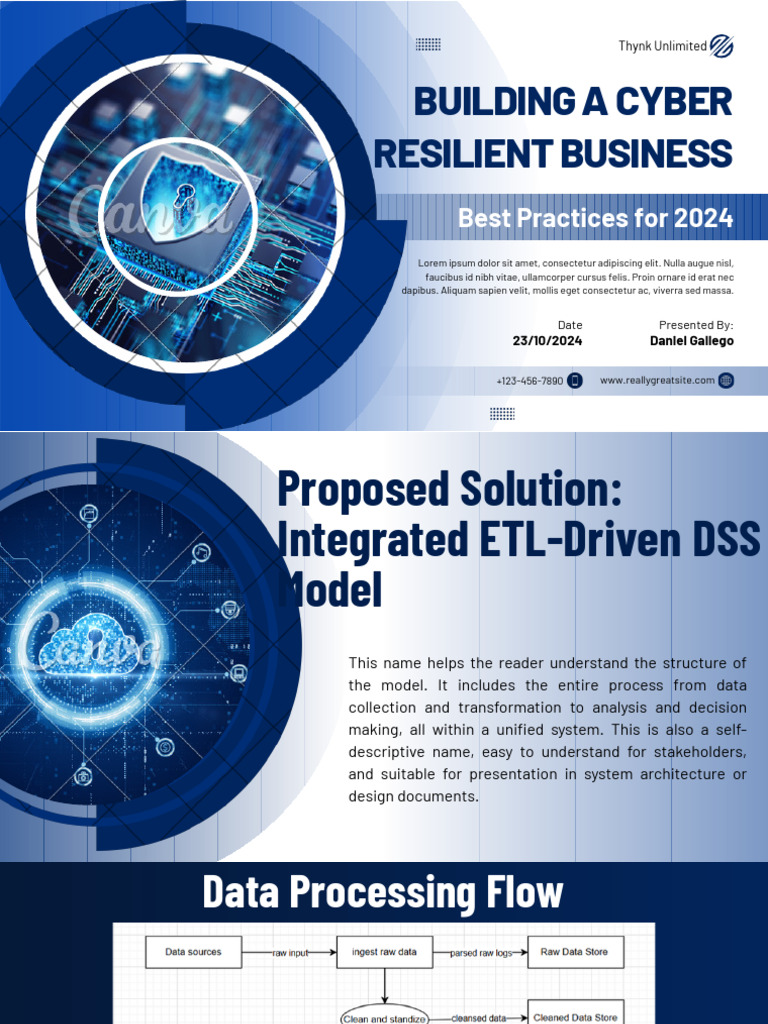 Blue and White Modern Building A Cyber Resilient Business Presentation | PDF | Cloud Computing ...