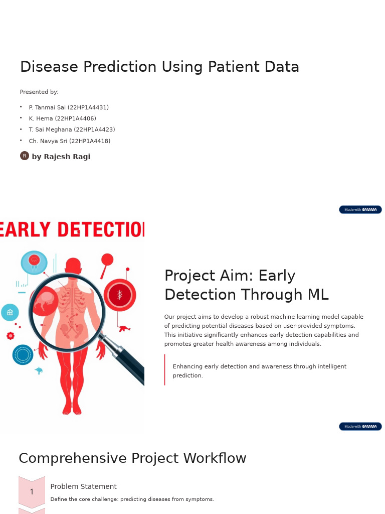 Disease Prediction with Machine Learning | PDF | Support Vector Machine ...