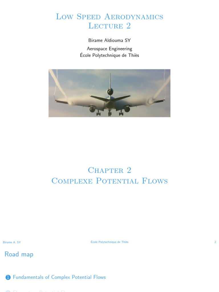 Complex Potential Flows in Aerodynamics | PDF | Fluid Dynamics ...