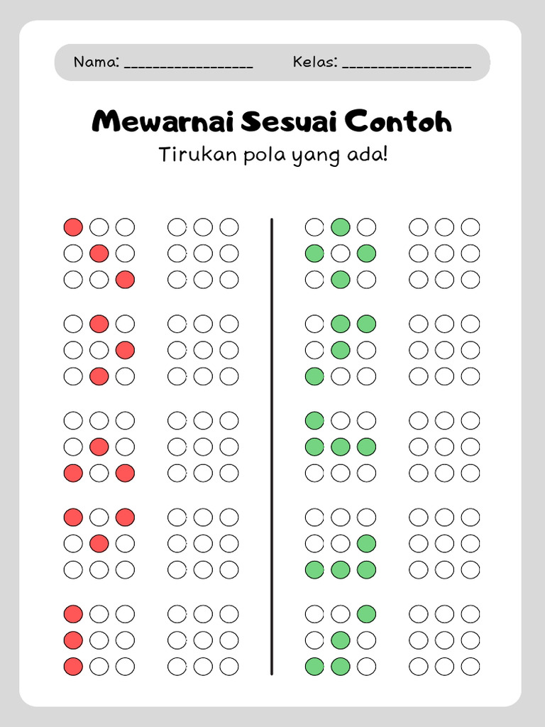 Worksheet Belajar Anak TK Gratis | PDF
