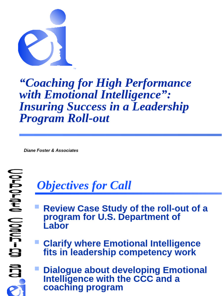 Coaching For High Performance With Emotional Intelligence | PDF ...