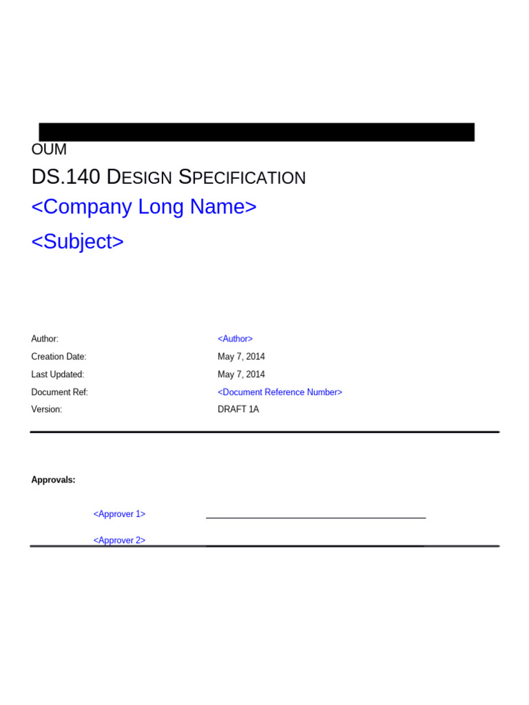 Ds 140 Design Specification | PDF | Databases | Table (Database)