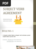 Gr6 - Subject Verb Agreement - Worksheet - 2024-25 | PDF | Language ...