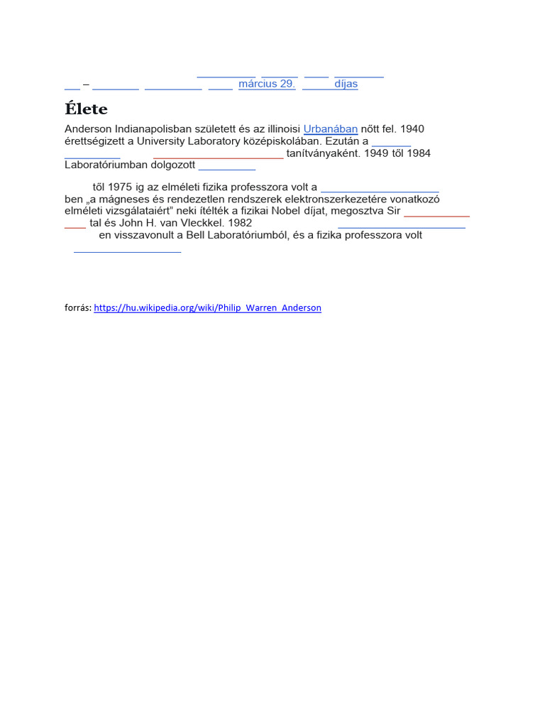 Philip Warren Anderson | PDF