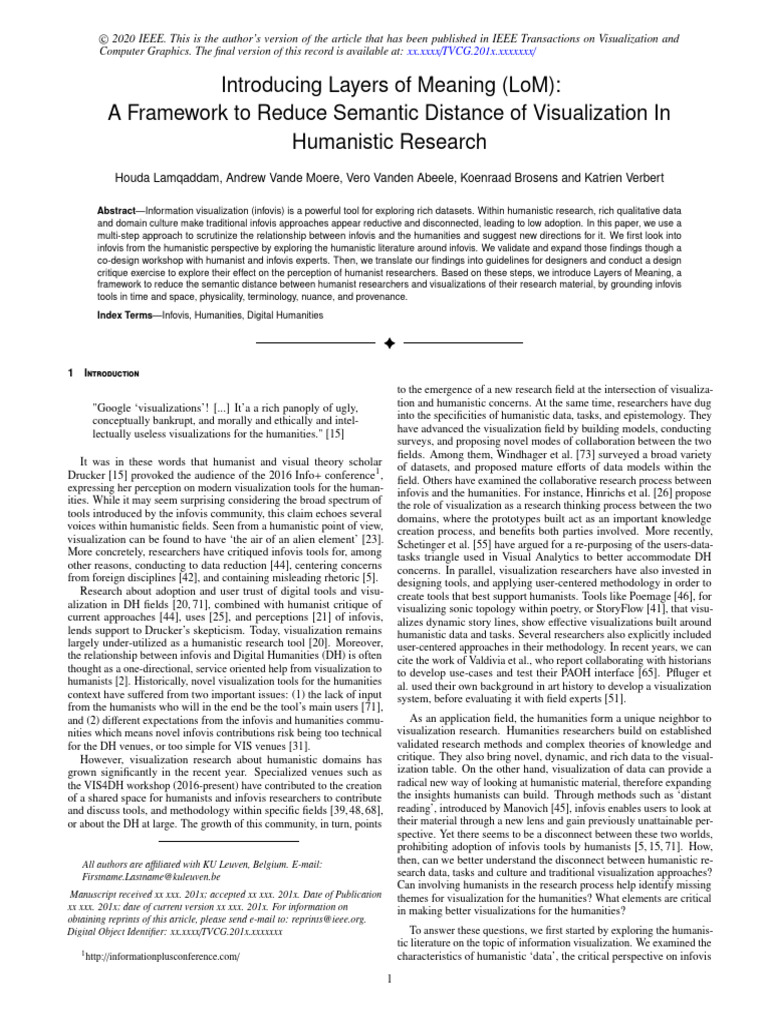 Introducing Layers of Meaning (LoM) - A Framework To Reduce Semantic Distance of Visualization ...