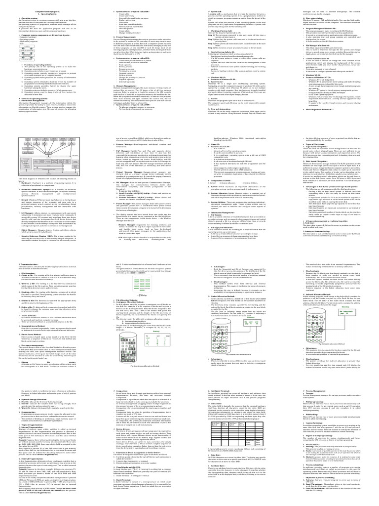 CHP 1 Operating System New | PDF | Operating System | Process (Computing)