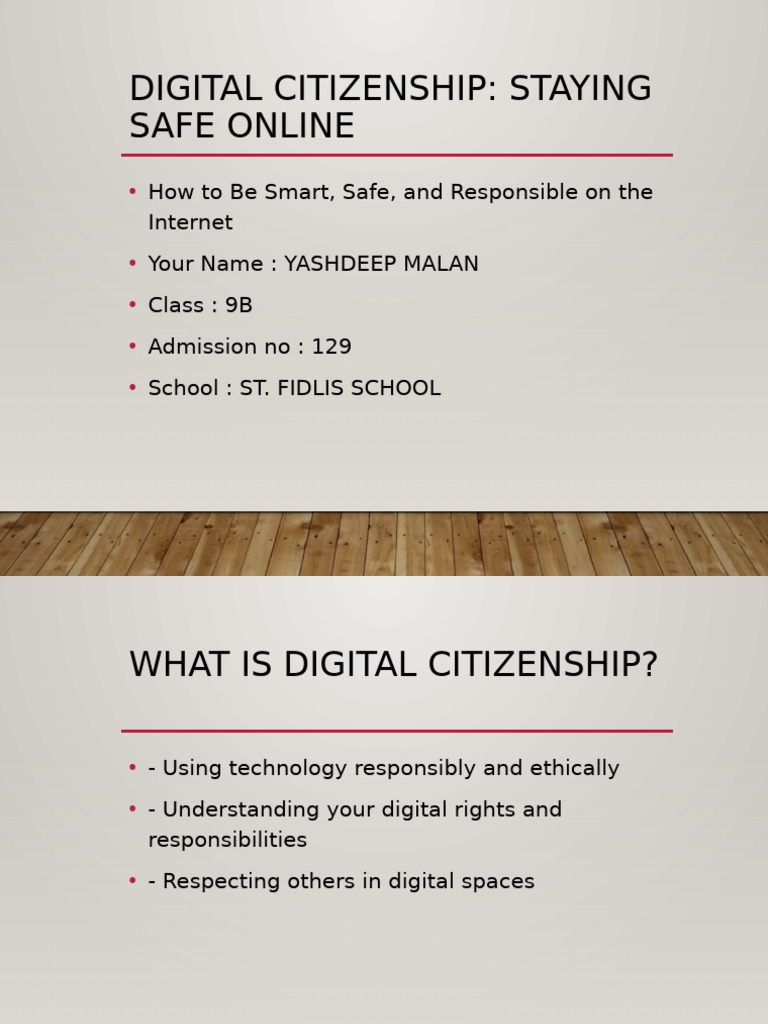 Digital Citizenship and Online Safety | PDF