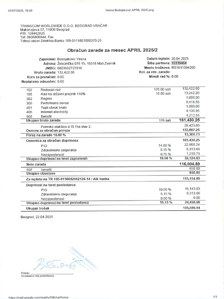 Platne Liste - Vesna Bosnjakovic | PDF