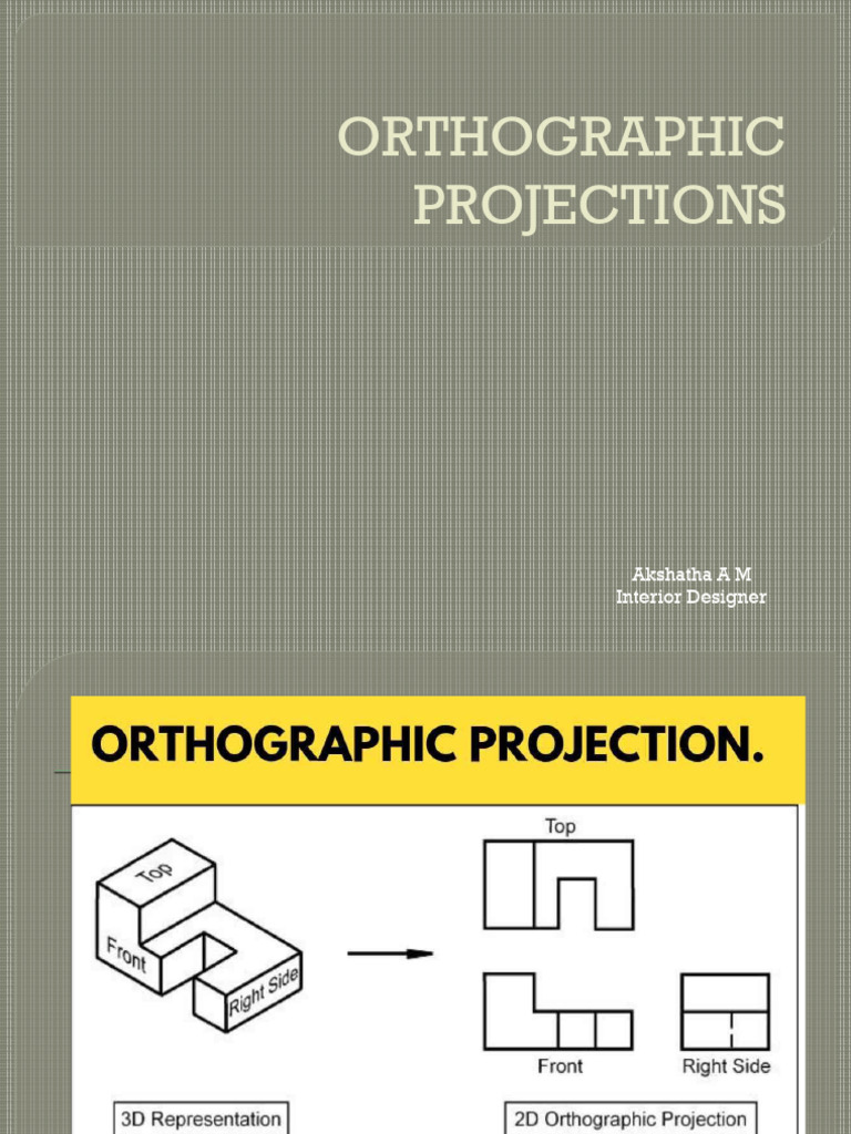 Orthographic Projections in Design | PDF