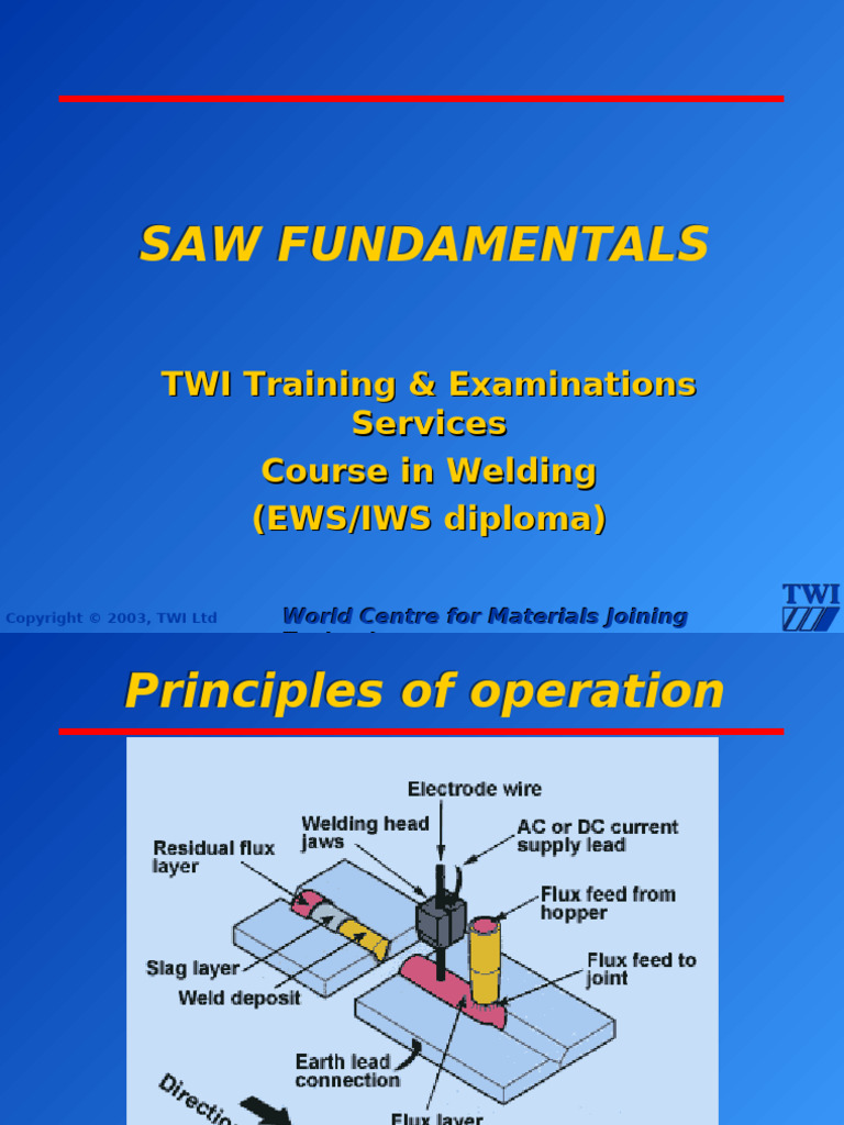 Submerged Arc Welding (SAW) Overview | PDF | Welding | Construction
