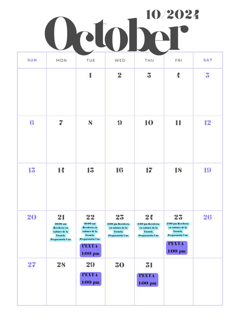 Minimalistic October 2024 Calendar Monthly Planner_20241014_193917_0000 ...