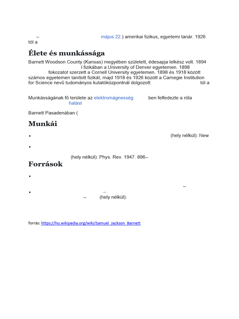 Samuel Jackson Barnett | PDF