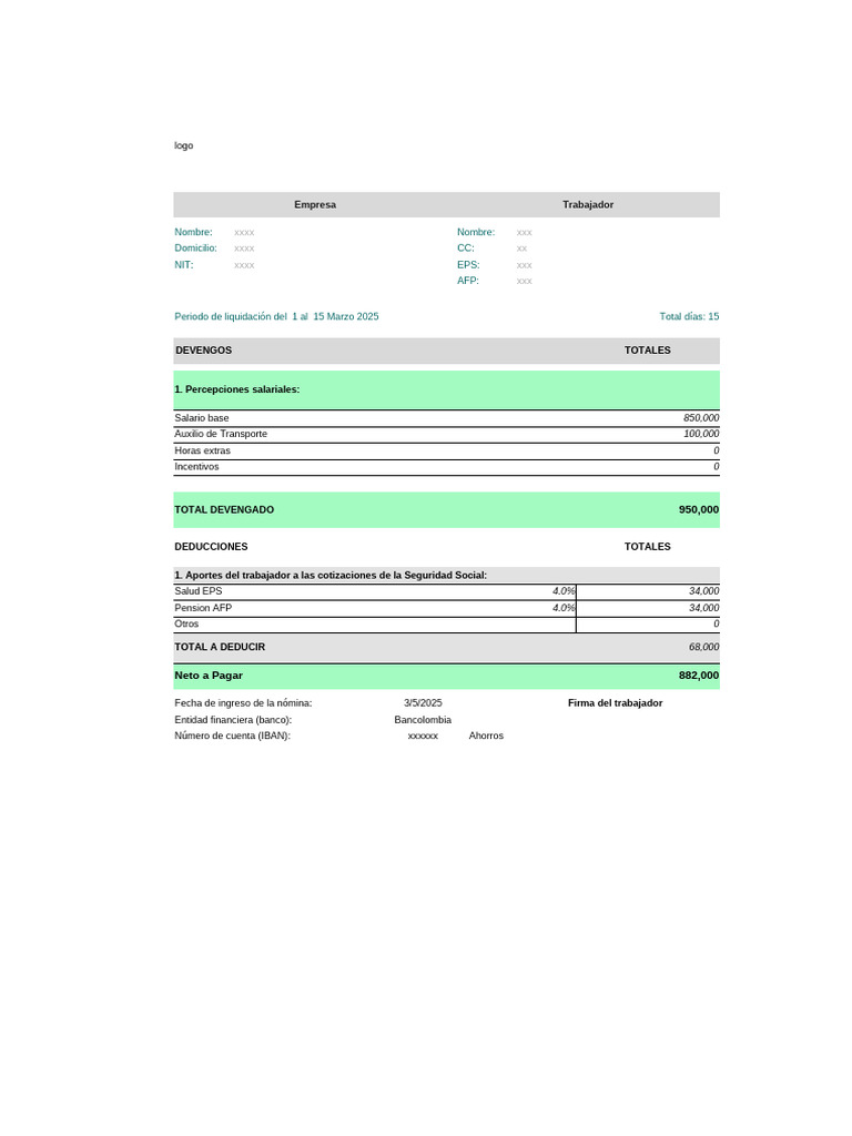Nomina | PDF | Distribución de ingresos del factor | Sector privado