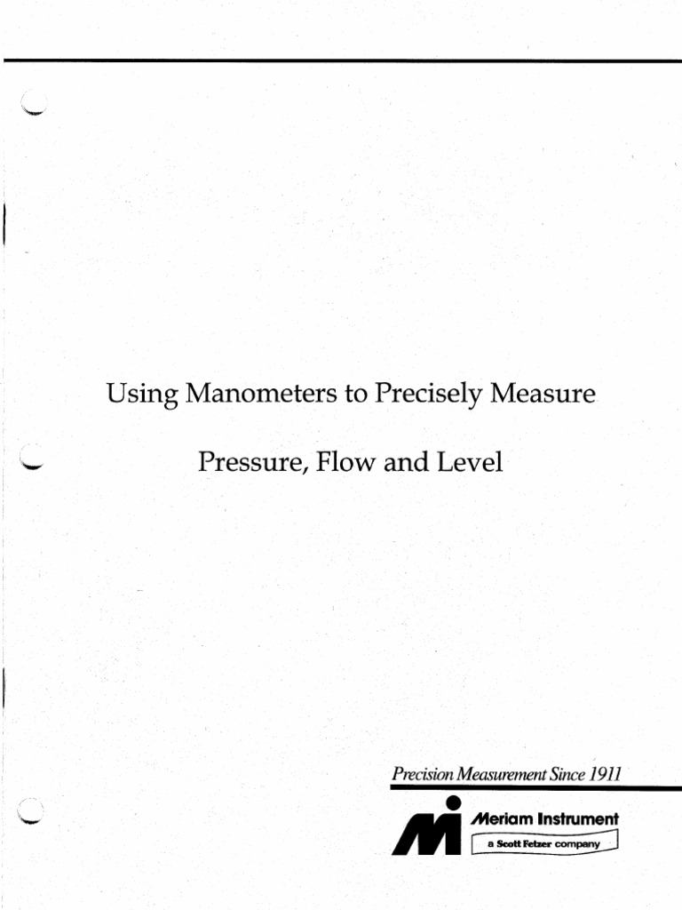 Manometer | PDF