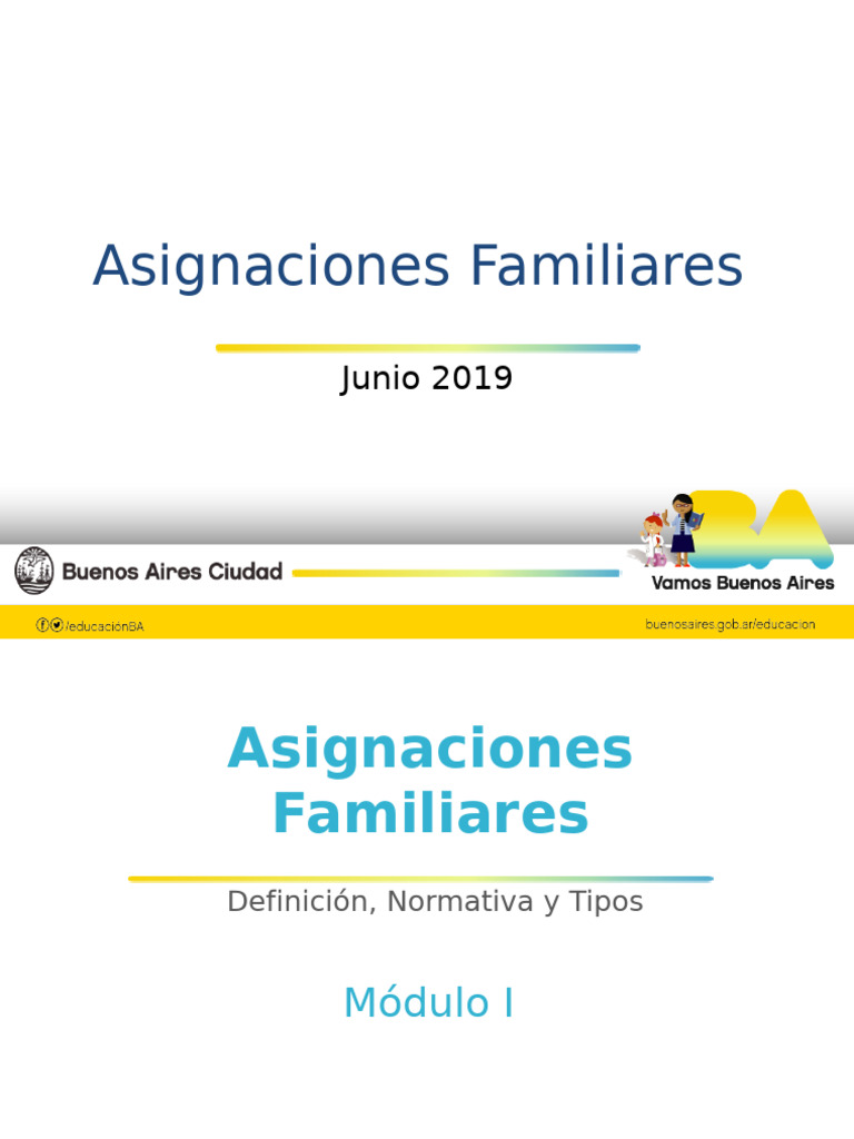 Asignaciones Familiares - Módulo 1 | PDF