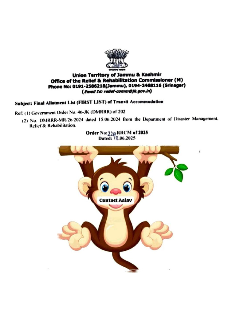 Final Allotment Vessu | PDF