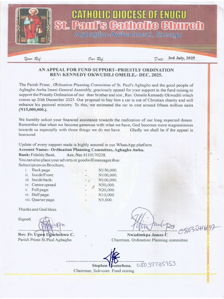 Appeal For Fund Support1 | PDF
