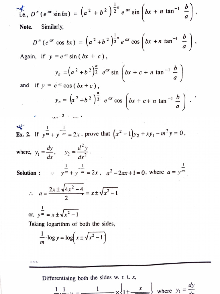 Successive Differentiation | PDF | Mathematical Analysis | Functions And Mappings