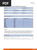 BTEC Learner Submission Declaration Form | PDF