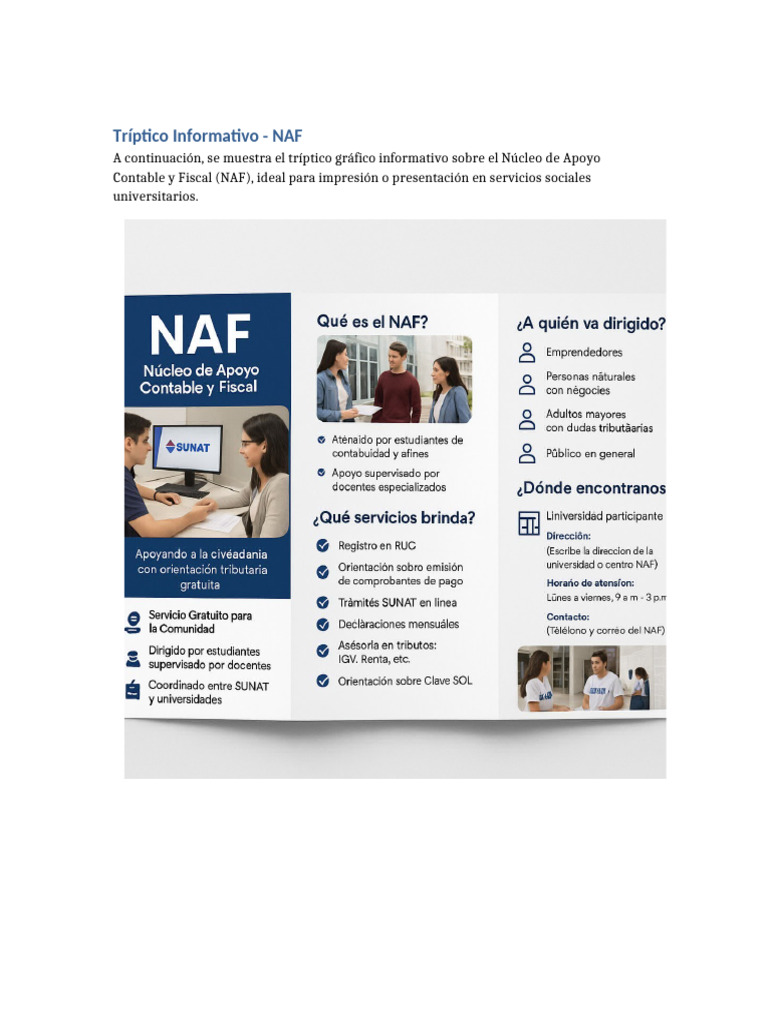 Triptico NAF | PDF