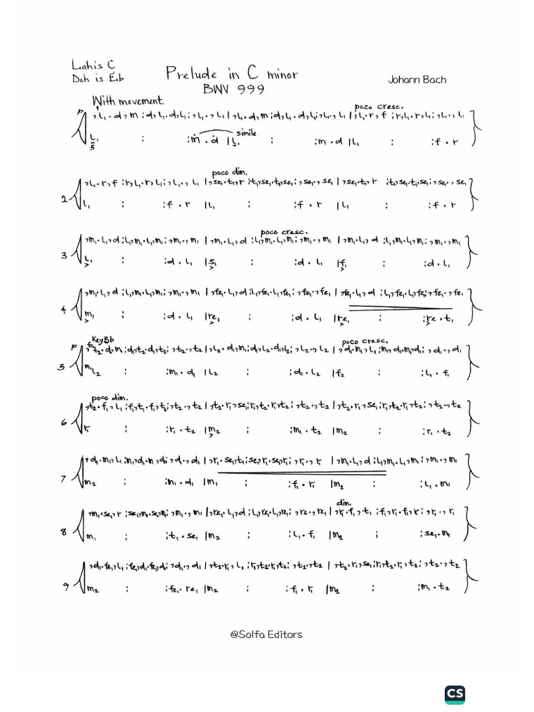 Prelude in C - Bach | PDF
